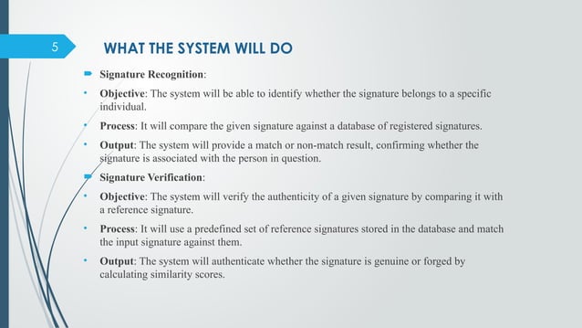 SIGNATURE VERIFICATION.pptx SIGNATURE VERIFICATION | PPTX
