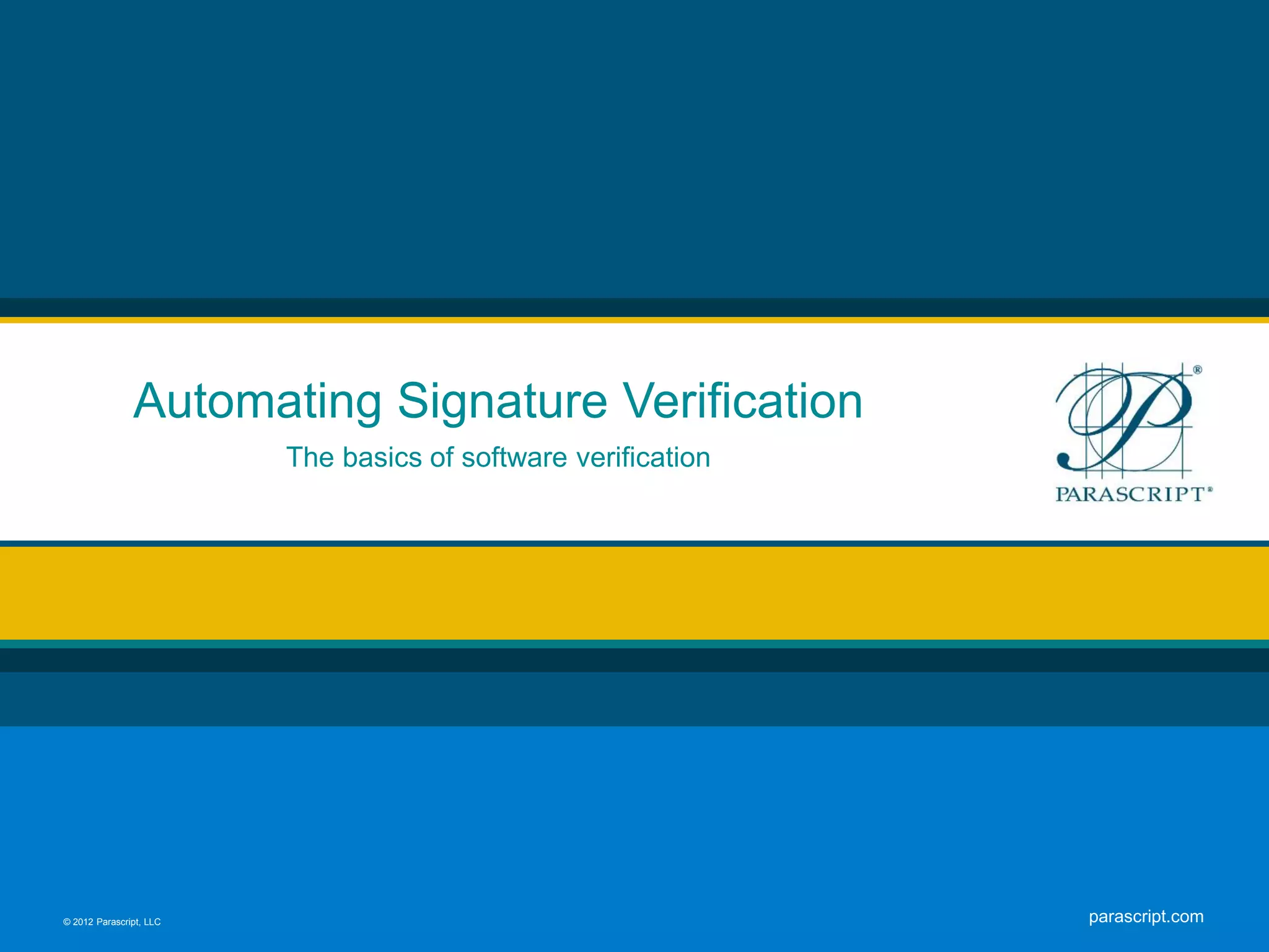 Signature Verification | PDF