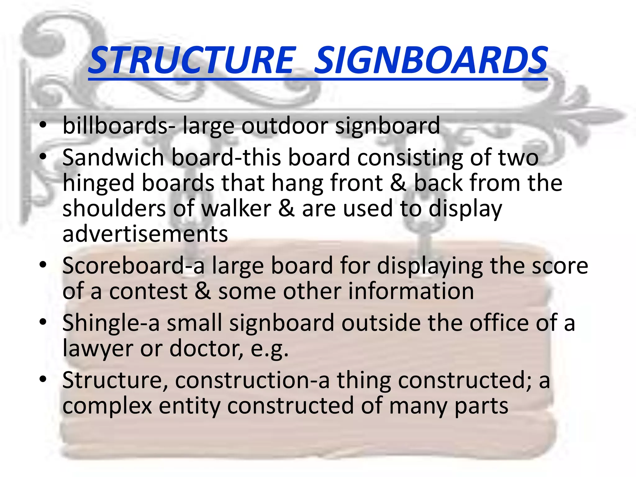 Signboards | PPTX