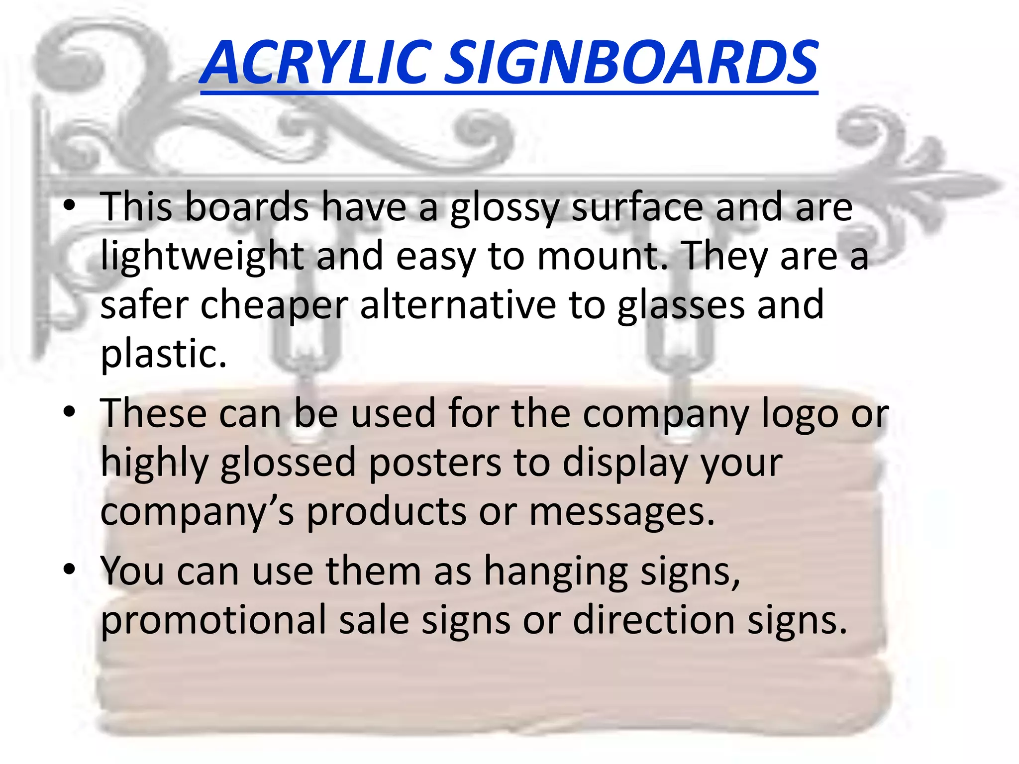 Signboards | PPTX