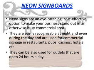 Signboards | PPTX