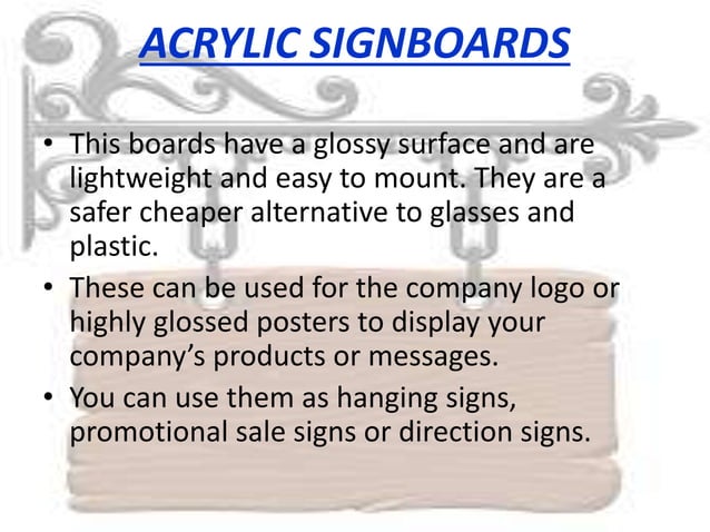 Signboards | PPTX