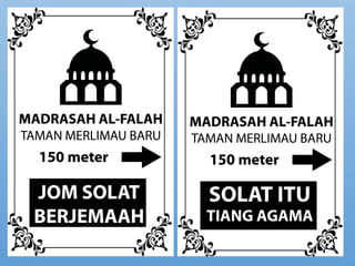 Signboard Surau Al-Falah, Taman Merlimau | PPT