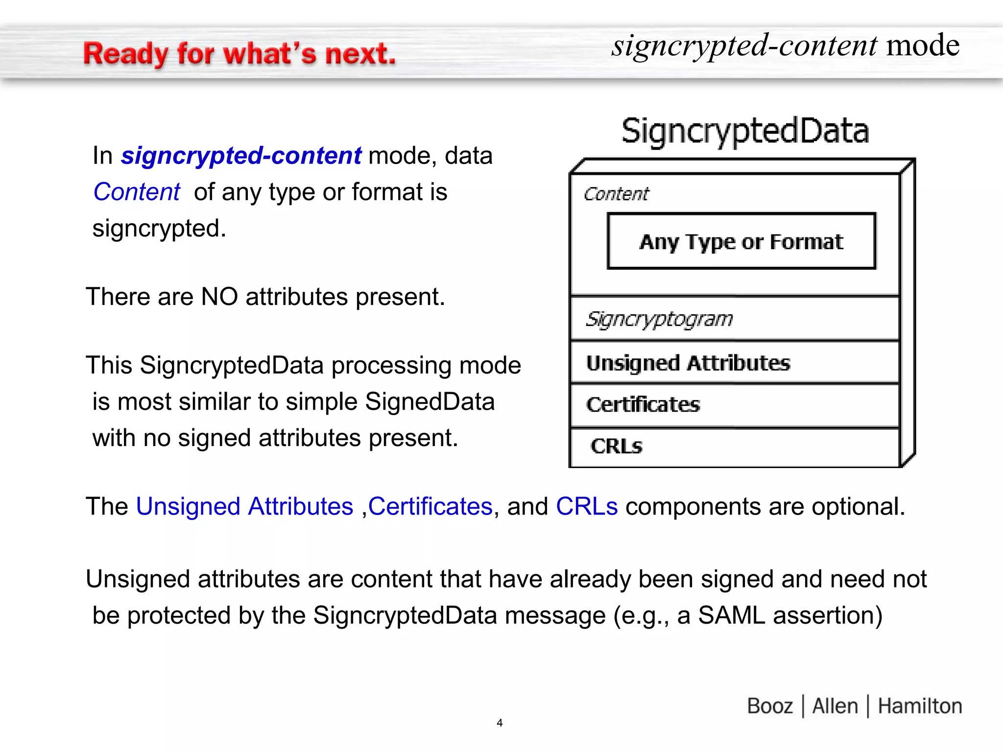 Signcrypting information assets | PPT