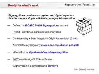 Signcrypting information assets | PPT