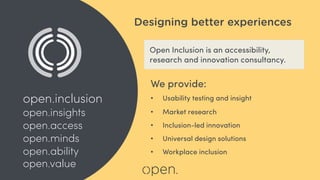 Wayfinding design that supports cognitive diversity - Open Inclusion ...