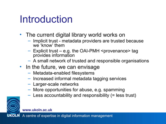 Signed metadata : method and application | PPT