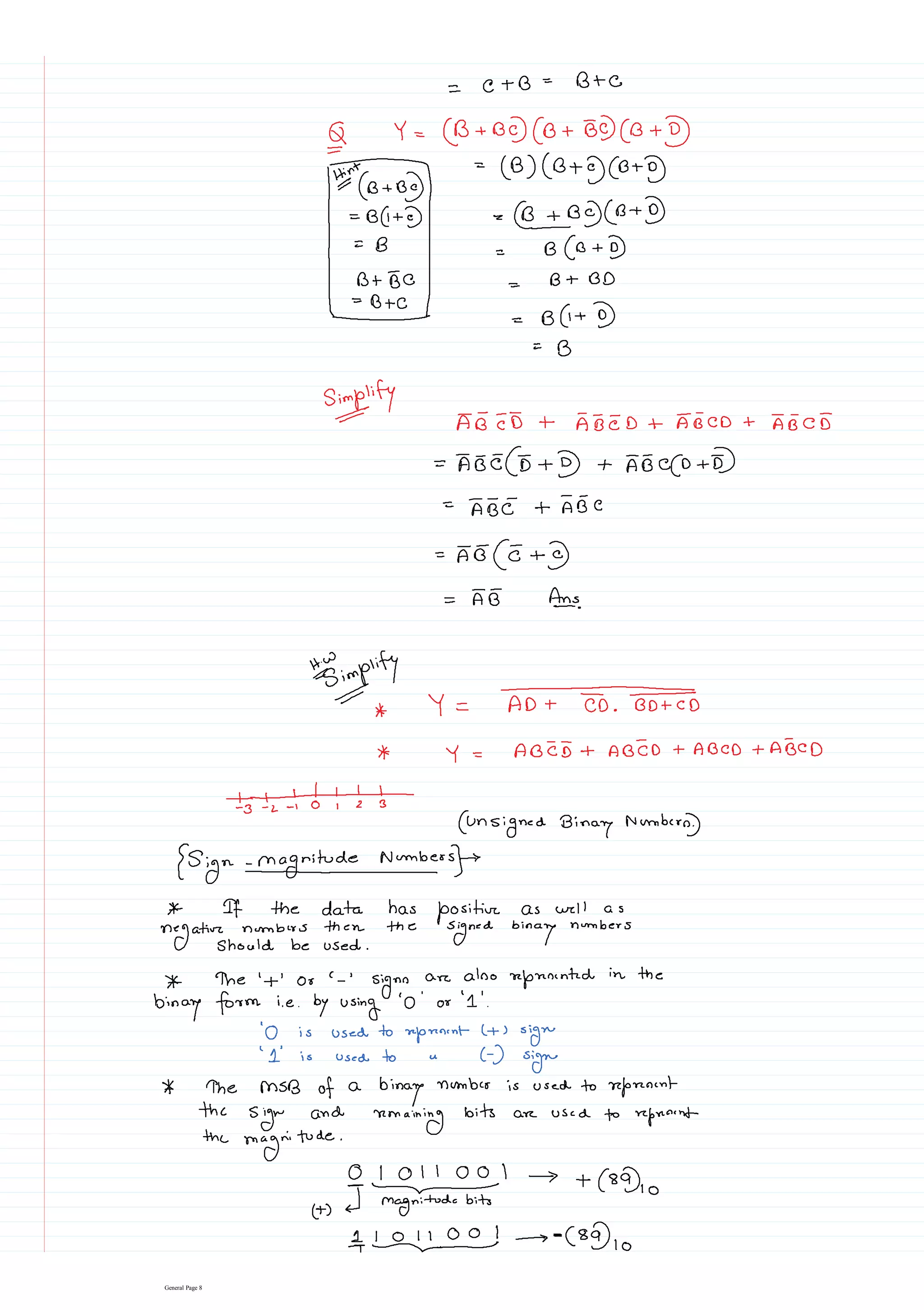 Signed binary operation | PDF