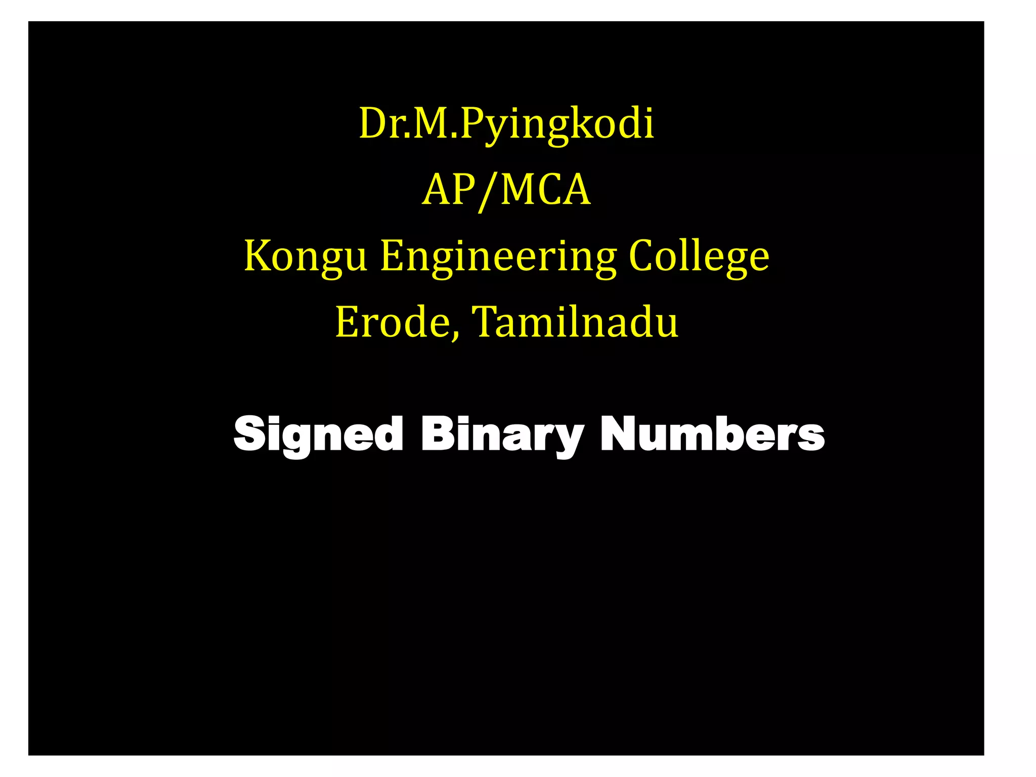 Signed Binary Numbers | PDF | Computing | Technology & Computing
