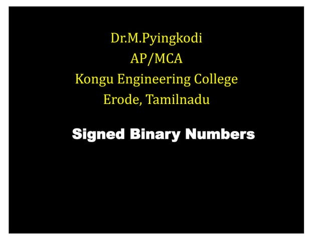 Signed Binary Numbers | PDF | Computing | Technology & Computing