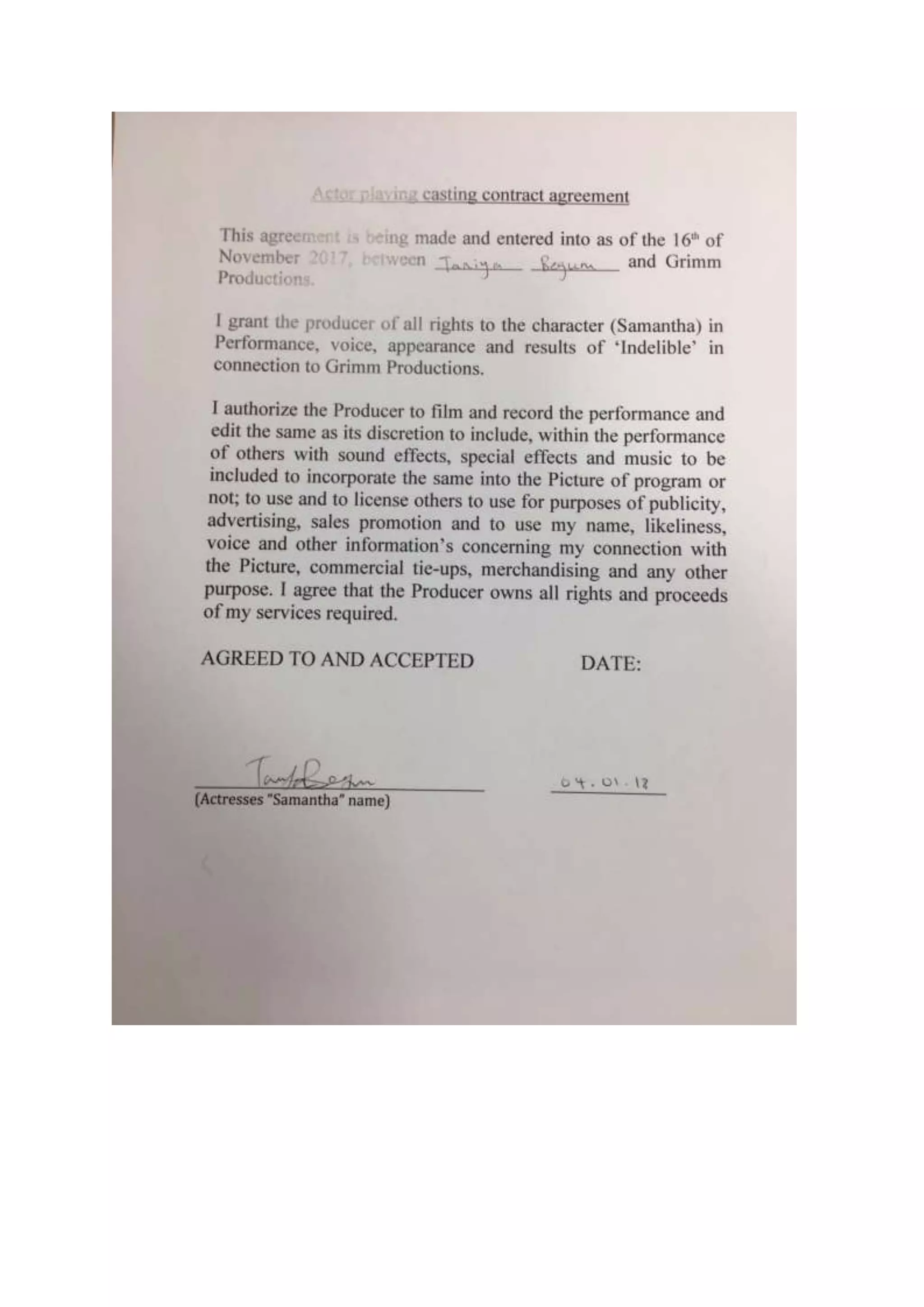 Signed contracts | DOCX