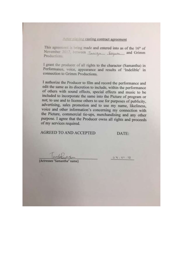 Signed contracts | DOCX