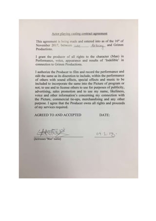 Signed contracts | DOCX