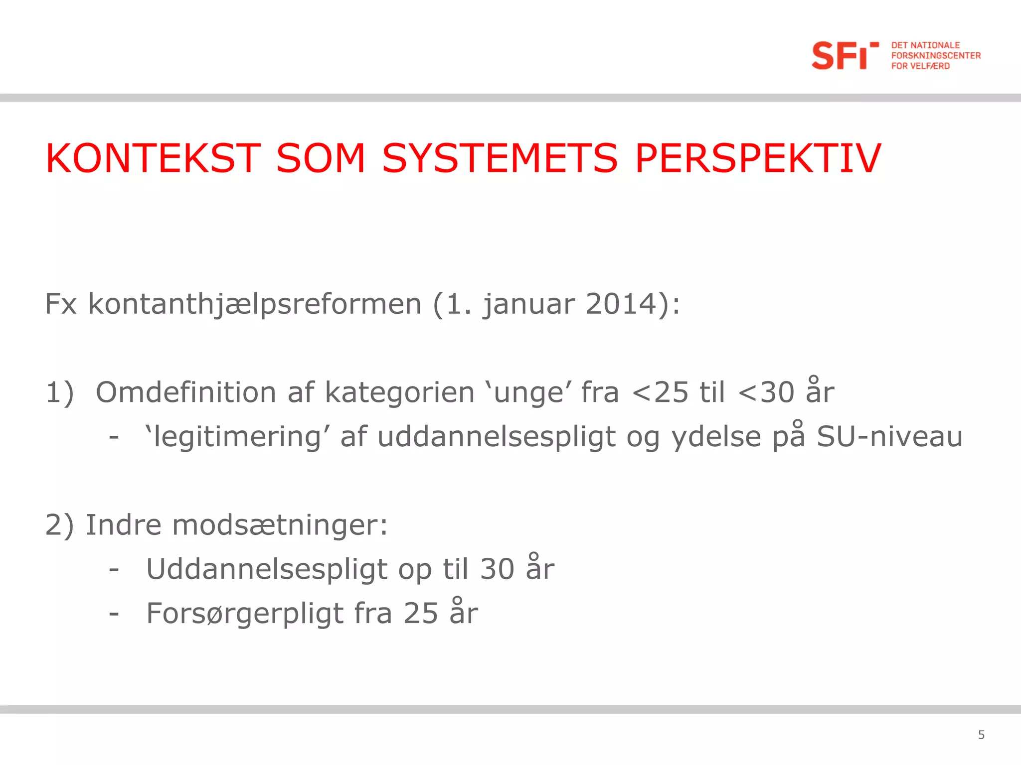 Fra ung til voksen - hvem og hvad taler vi om? | PPT