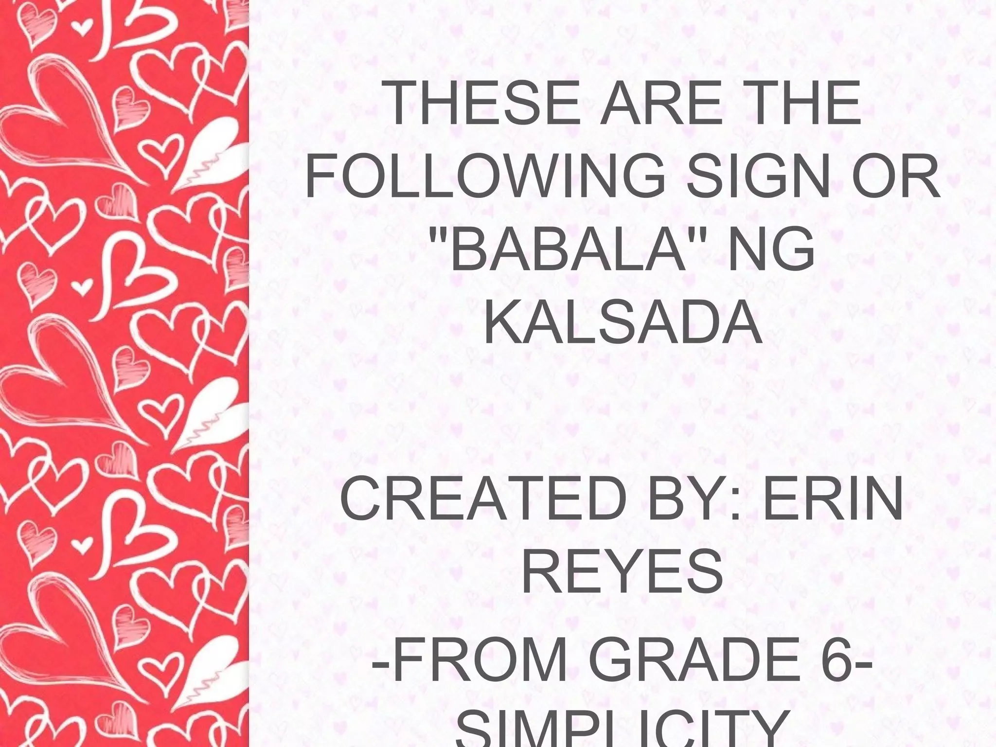 Sign filipino lesson presentation | PPT