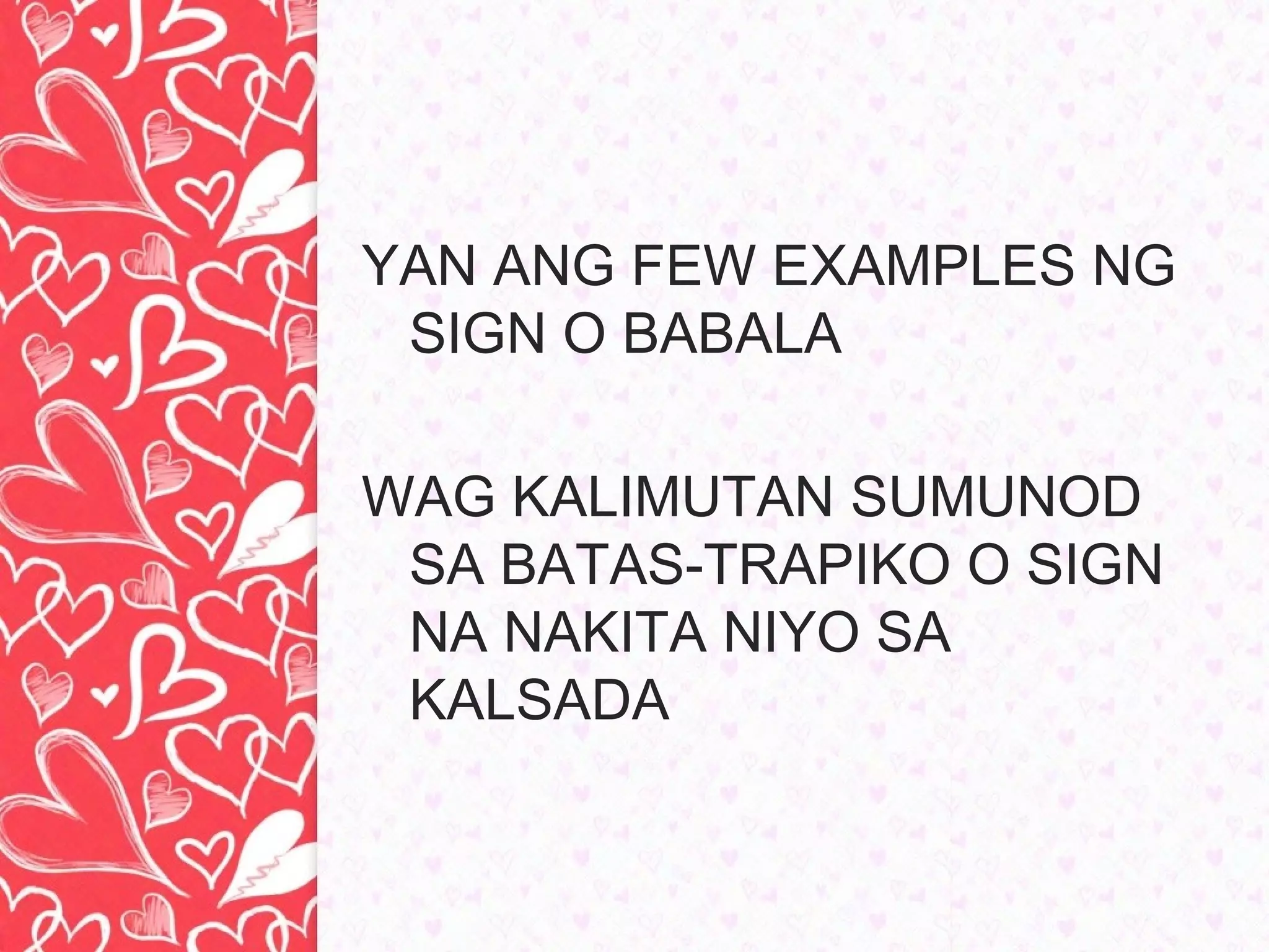 Sign filipino lesson presentation | PPT