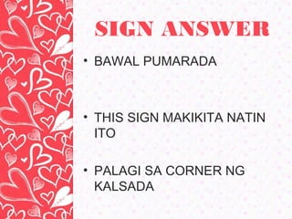 Sign filipino lesson presentation | PPT