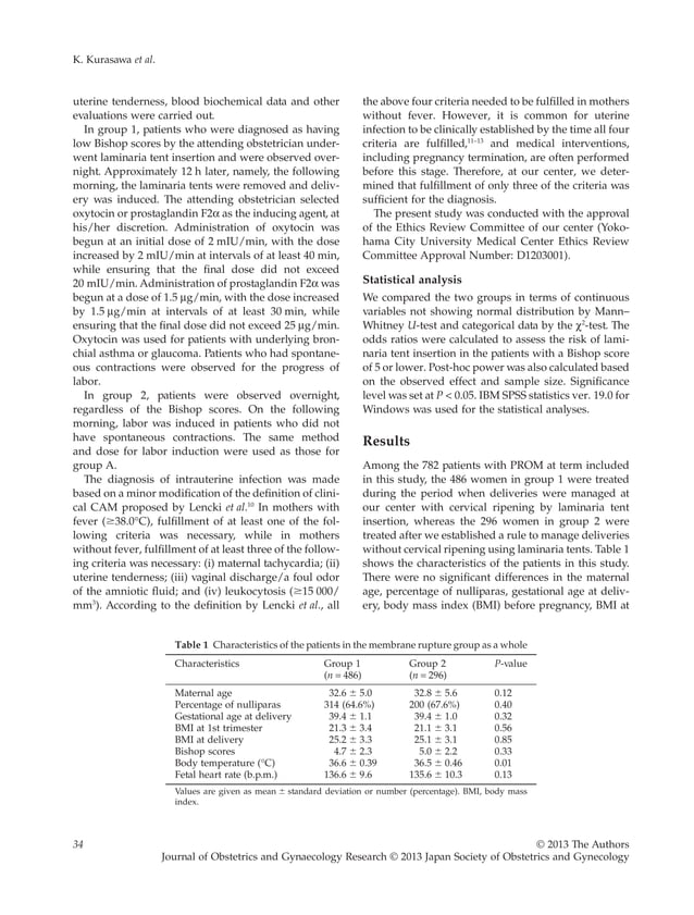 Signiﬁcance of cervical ripening in pre induction | PDF