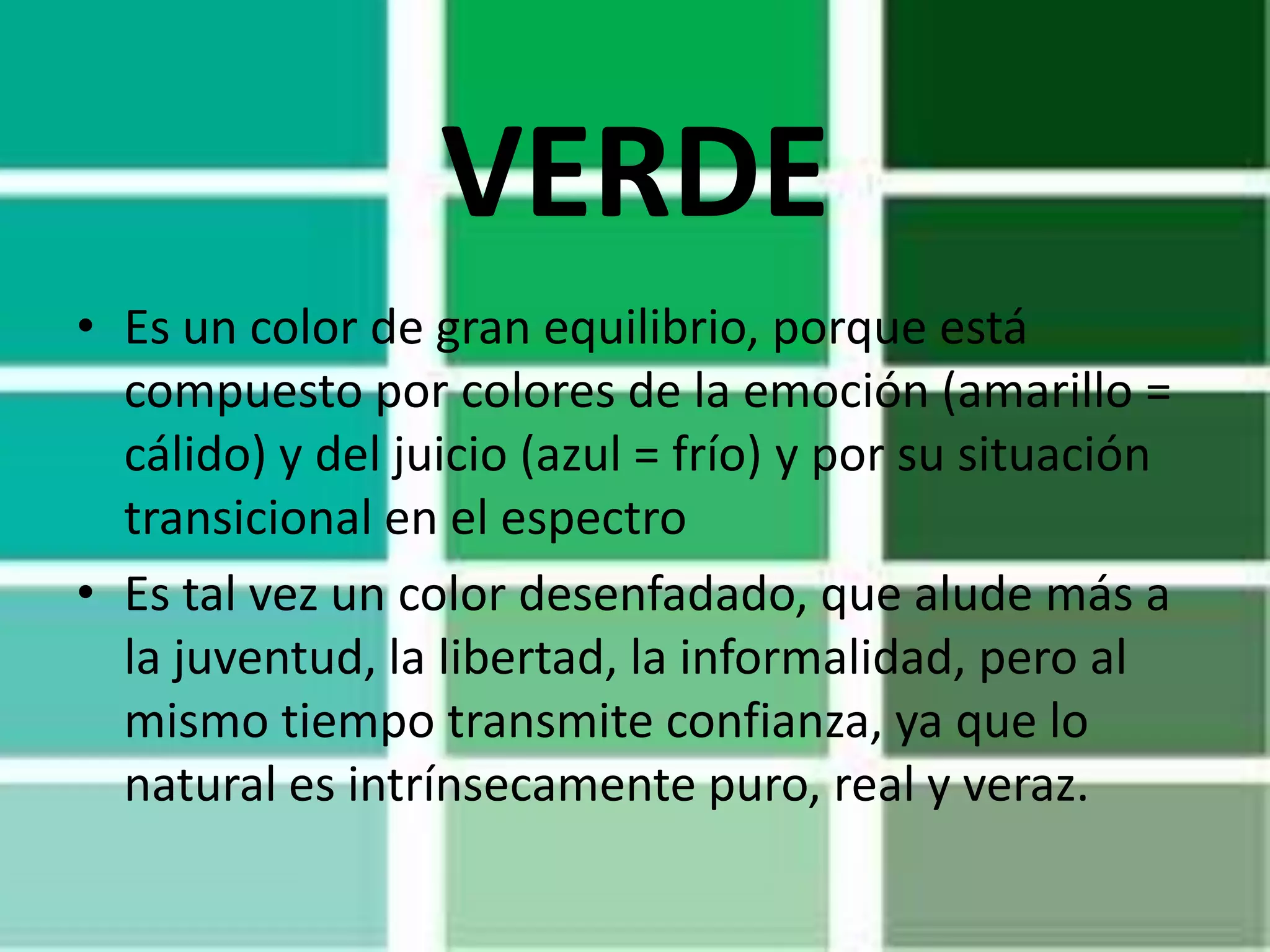 Significado del color verde | PPT