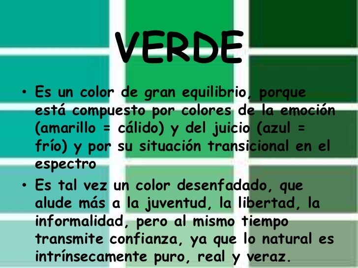 Significado del color verde