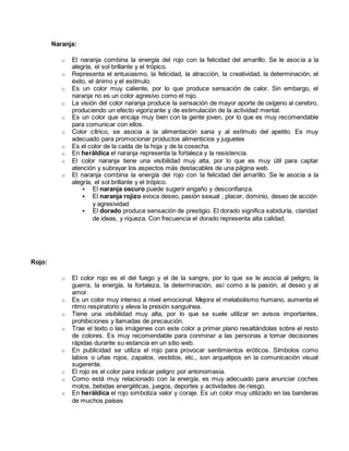 Significado de los colores | DOCX
