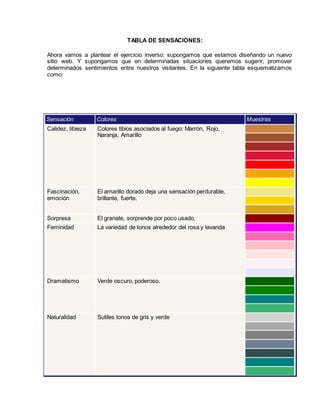 Significado de los colores | DOCX