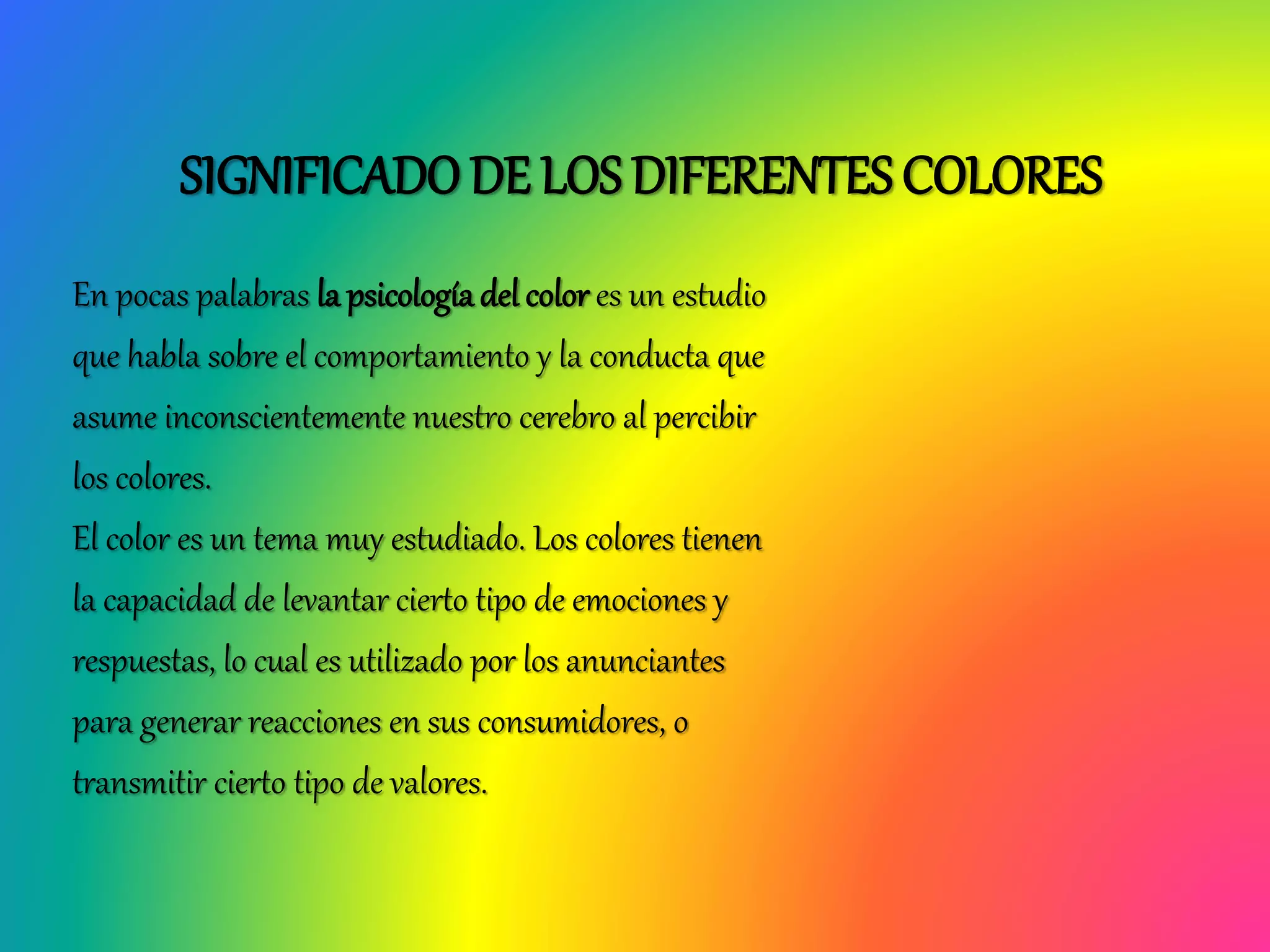 Significado de los colores | PPTX