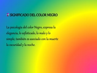 Significado de los colores | PPTX
