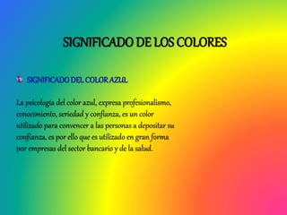 Significado de los colores | PPTX