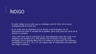 Cual Es El Color Indigo