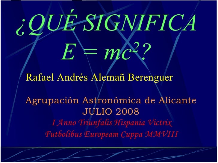Significado E Mc2 Significado E Mc2