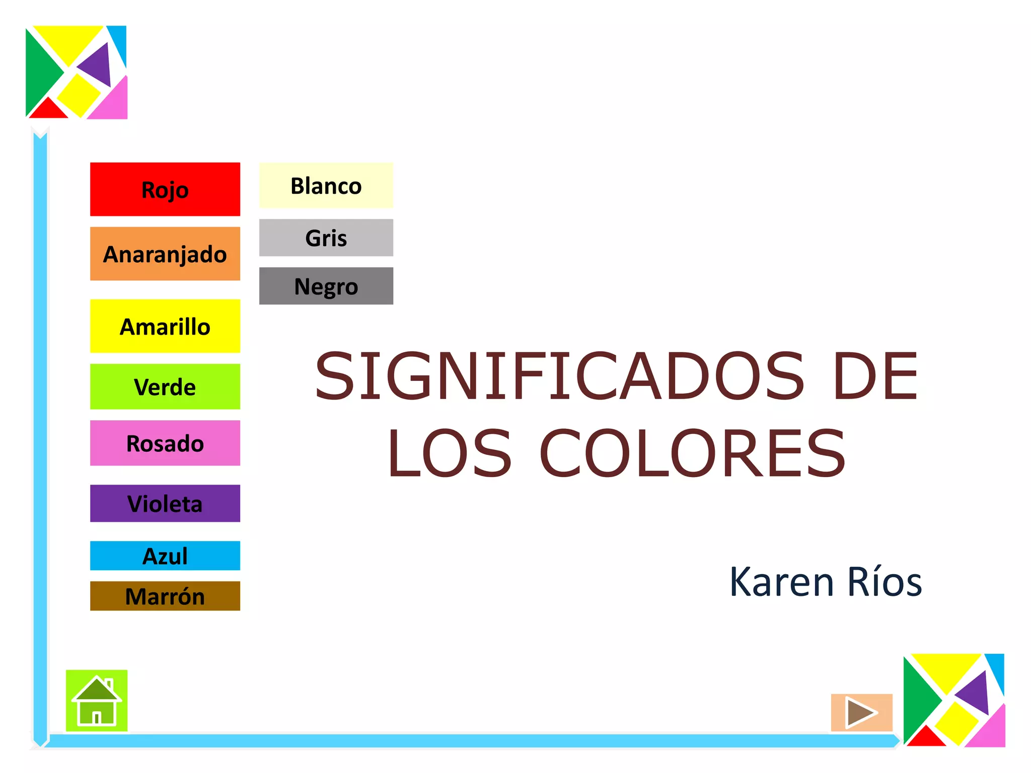 Significados de los colores power point | PPTX