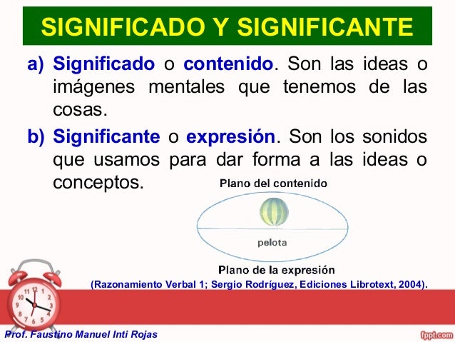 Significado y significante