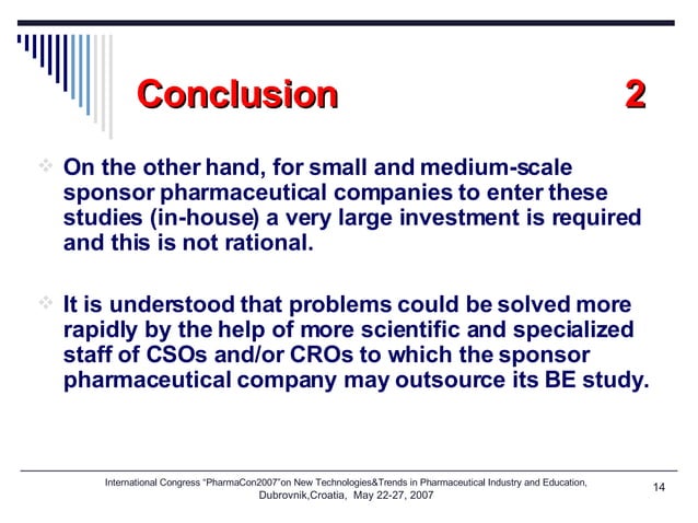 Significance of BA/BE studies in drug research and evaluation of ...