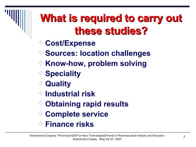 Significance of BA/BE studies in drug research and evaluation of ...