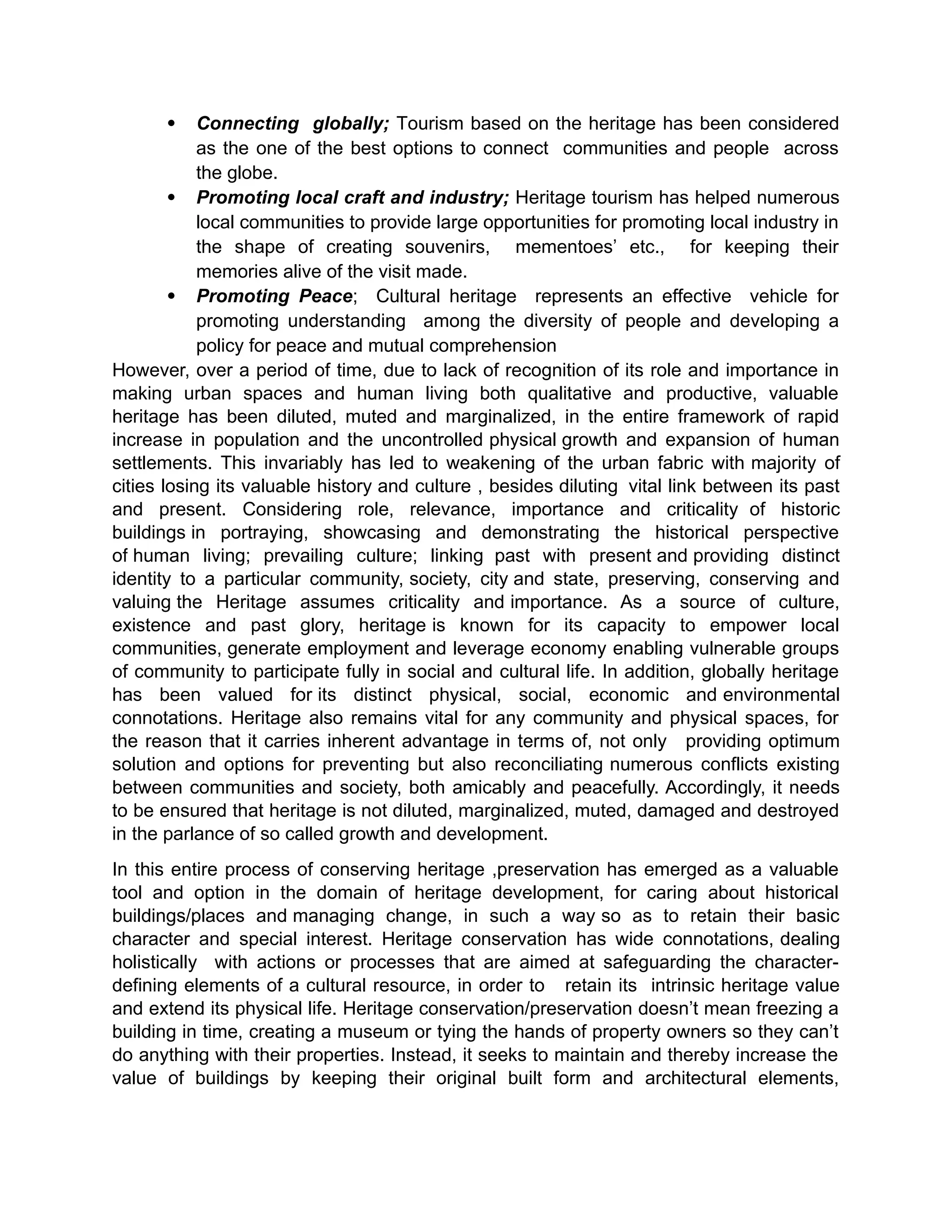 Significance and Options for Preserving Historical Environment and ...