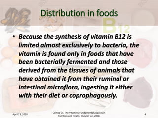 Significance and sources of cyanocobalamin | PPT