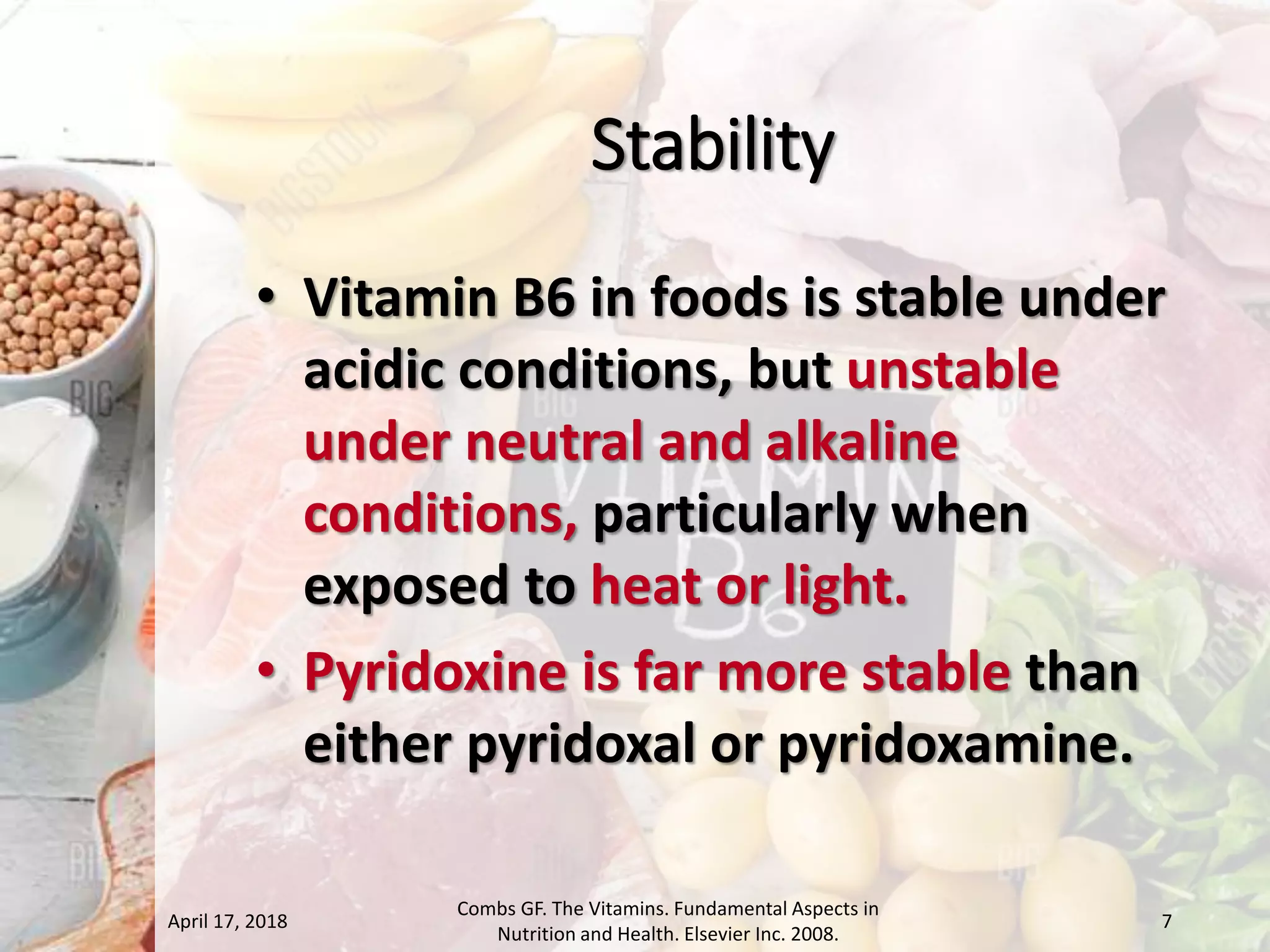 Significance and sources of pyridoxine | PPT