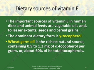 Significance and sources of vitamin E | PPSX