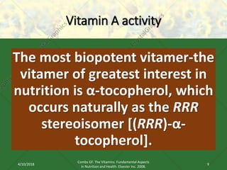 Significance and sources of vitamin E | PPSX
