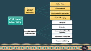 Significance,criticism and objective of advertsing | PPTX