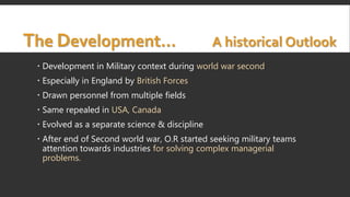 Operations Research: Significance and limitations | PPTX