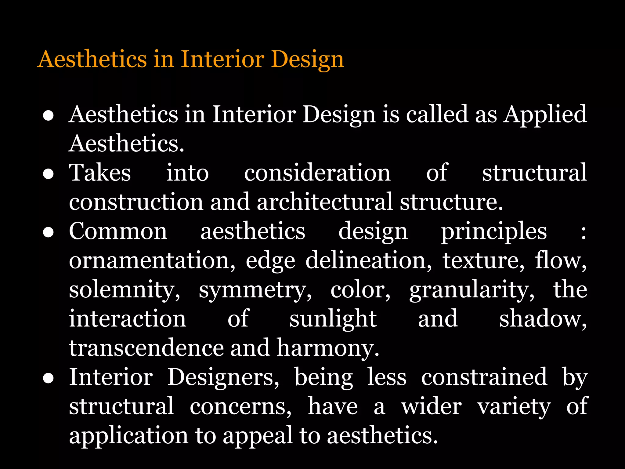Significance of aeshetics in your daily life | PPTX