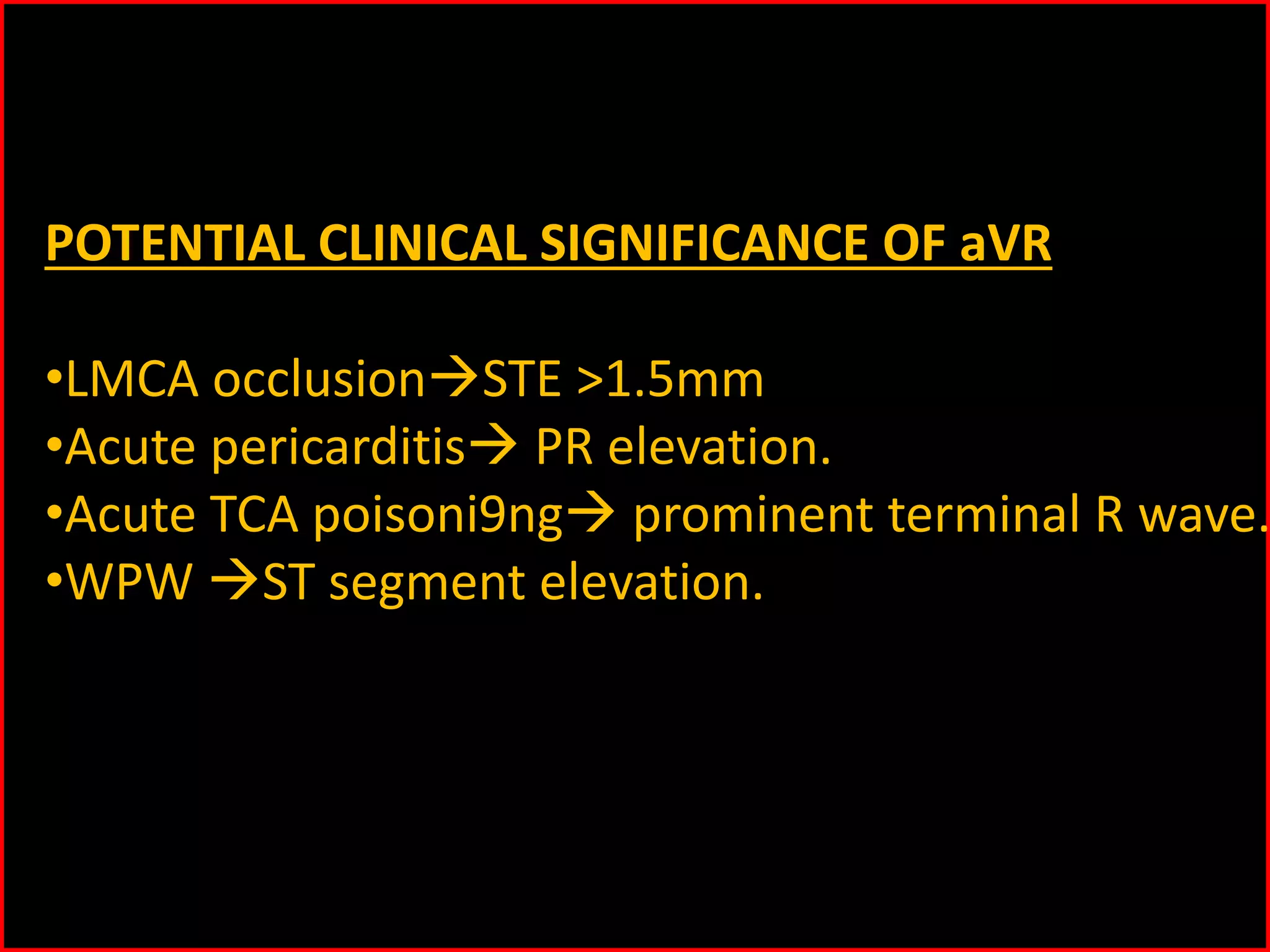 Significance of avR lead | PPTX