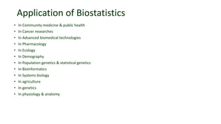 Significance of biostatistics in public health | PPTX