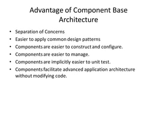 Significance Of Component Base Architecture | PDF