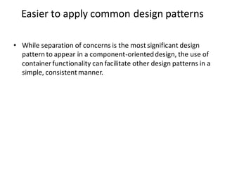 Significance Of Component Base Architecture | PDF