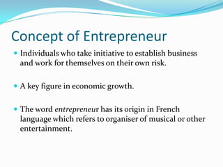 Significance of entrepreneur in economic development | PPTX