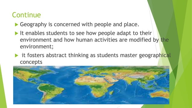 Significance of geography in teaching social studies | PPTX | Geography ...