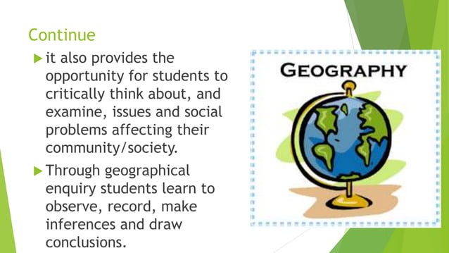 Significance of geography in teaching social studies | PPTX | Geography ...